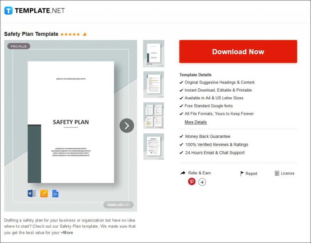 Free Safety Management Plan Template | Download a Free Template Now