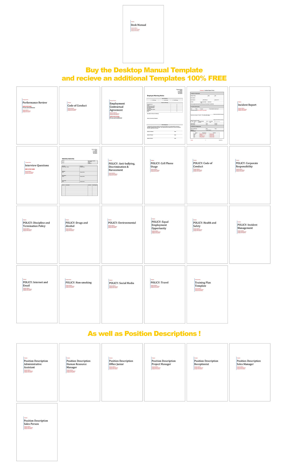 Sample Desk Manual Template Draft Archives Digital Documents Direct 