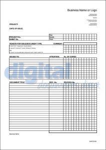 Document Transmittal Template | Track Your Documents