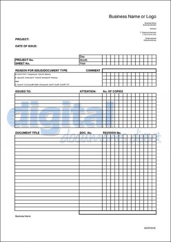 Document Transmittal Template | Track Your Documents