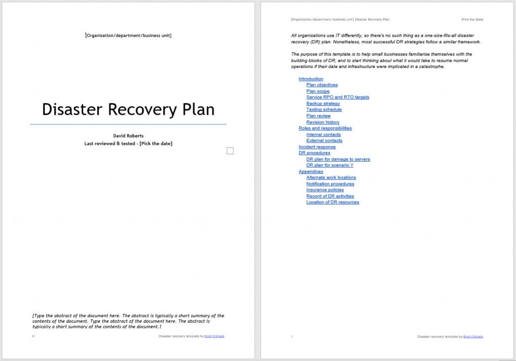 Business Disaster Recovery Plans to Get Back on Your Feet