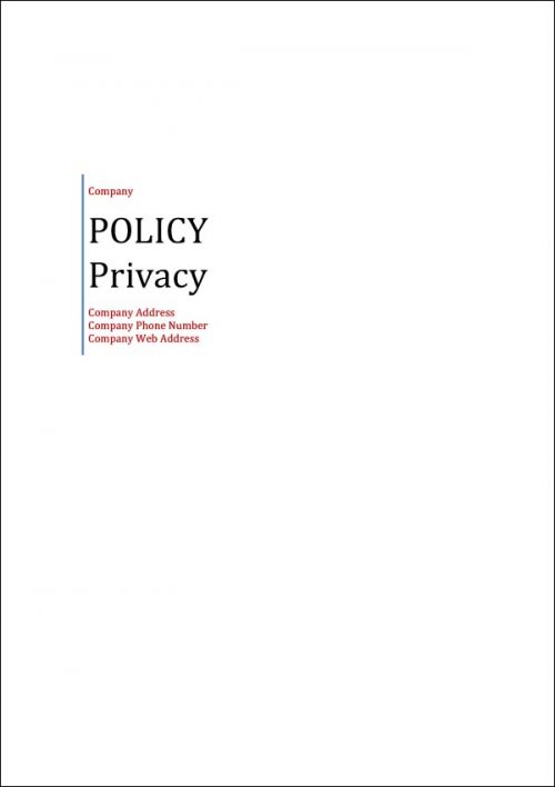 Privacy Policy Template | Are You Willing to Risk It?