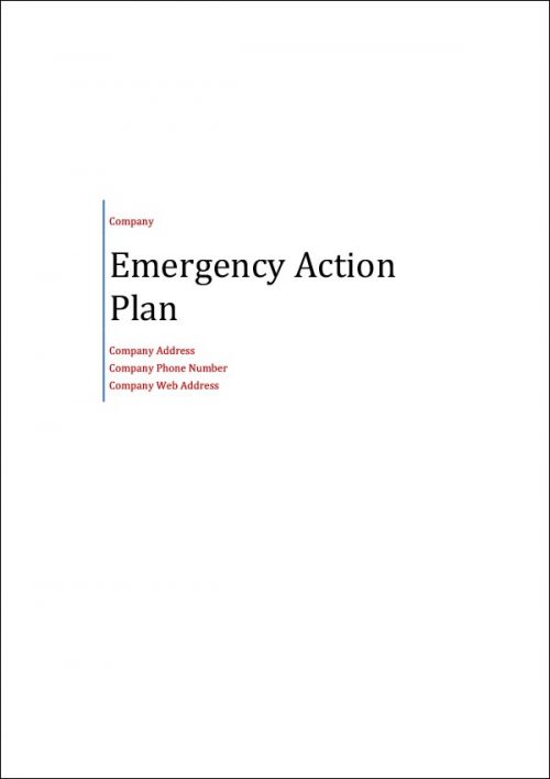 Emergency Action Plan Template | Prepare Your Business