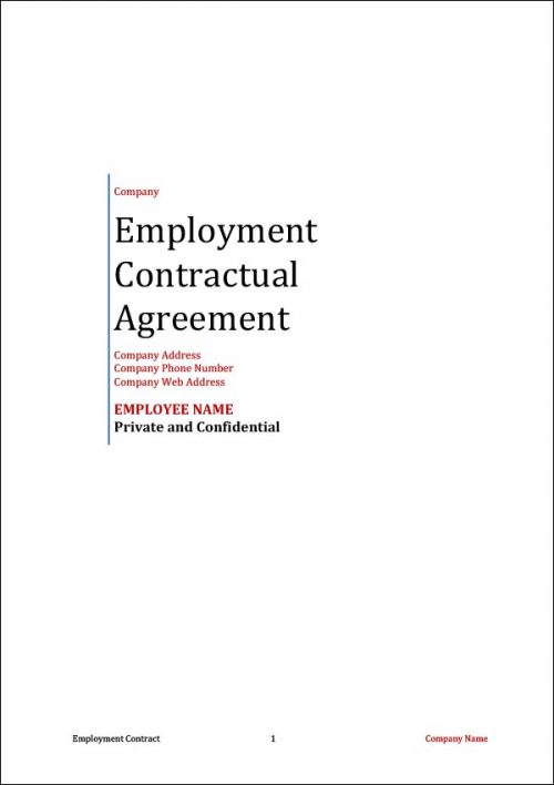 Employment Contract Template - Download Now