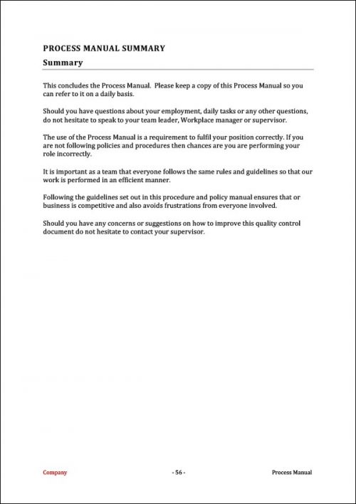 Process Manual Template | Boost Business Performance Fast