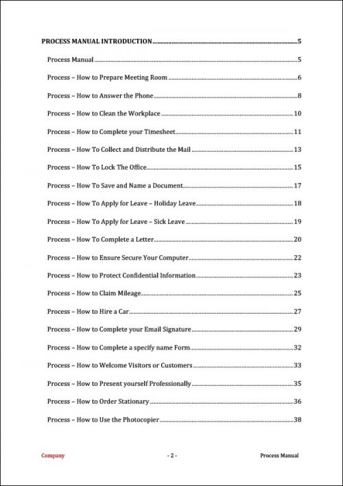 Process Manual Template | Boost Business Performance Fast