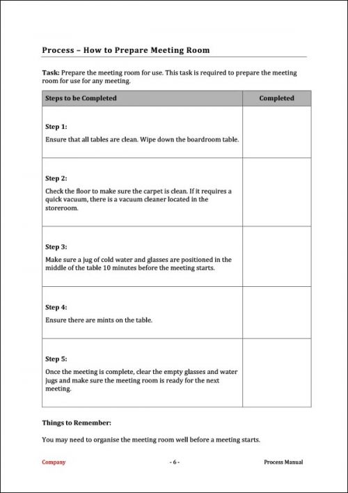 Process Manual Template | Boost Business Performance Fast