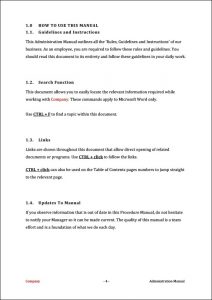 Administration Manual Template | Improve Team Performance