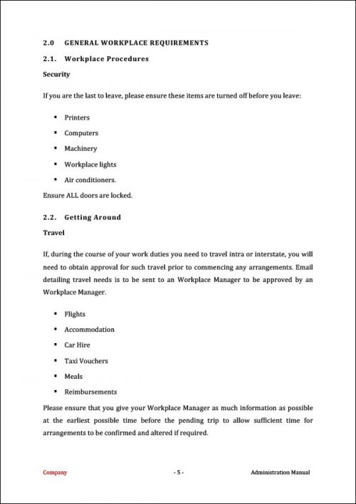 Administration Manual Template | Improve Your Whole Team Performance