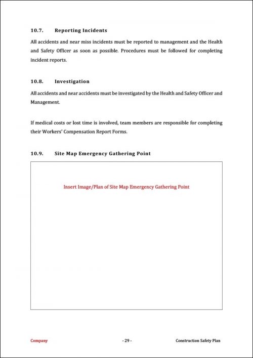 Construction Safety Plan Template | Make Safety a Priority