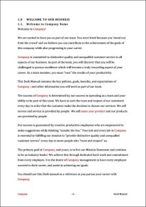 Desk Manual Template | Improve Business Performance