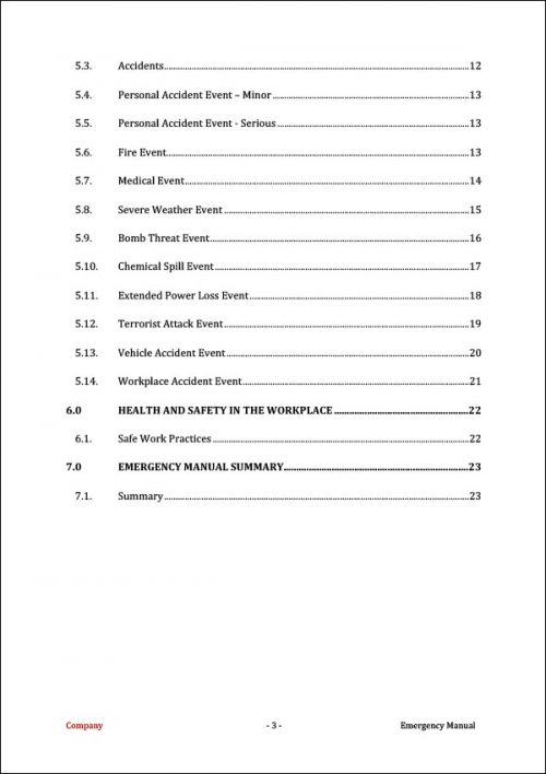Emergency Manual Template | Is Your Business Prepared?
