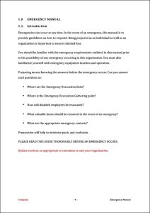 Emergency Manual Template | Is Your Business Prepared?