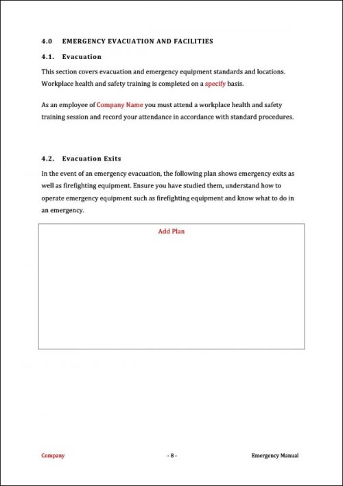 Emergency Manual Template | Is Your Business Prepared?