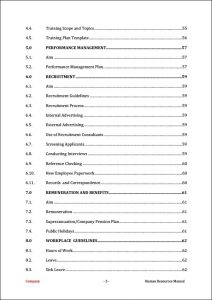 Human Resources Manual Template | Improve Human Performance Faster