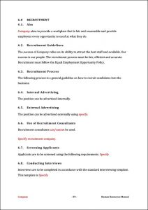 Human Resources Manual Template | Improve Human Performance Faster