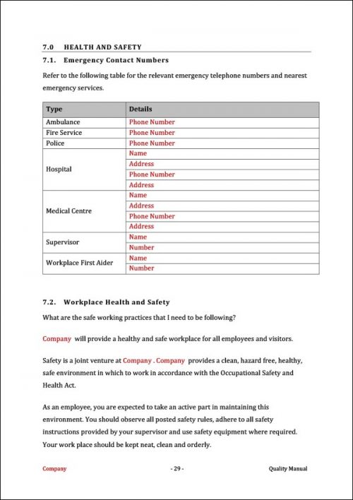 As9100 Rev D Quality Manual Template Archives Digital Documents 