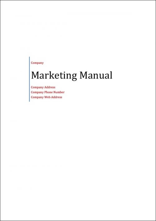 Organization Manual Template