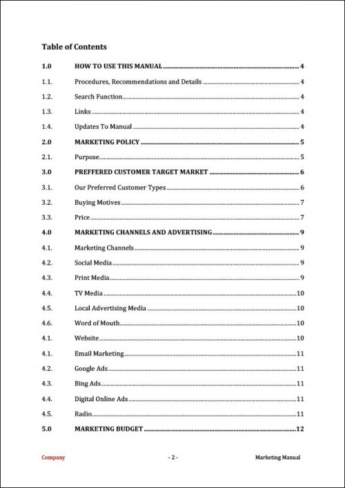 Organization Manual Template + Free Bonuses