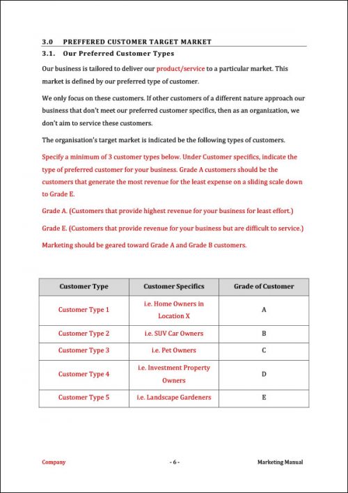 Marketing Manual Template | Grow Your Business