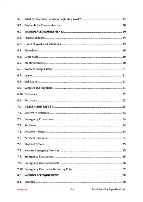 Retail Store Employee Handbook Template | Improve Your Store Faster
