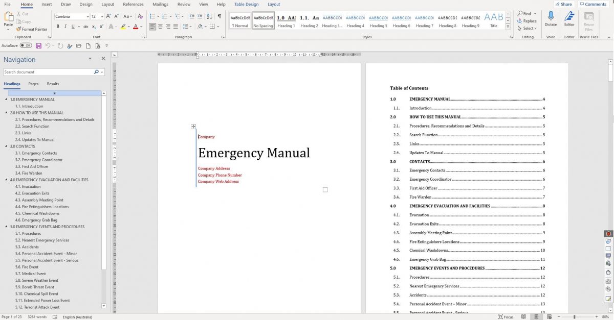Organization Manual Template + Free Bonuses