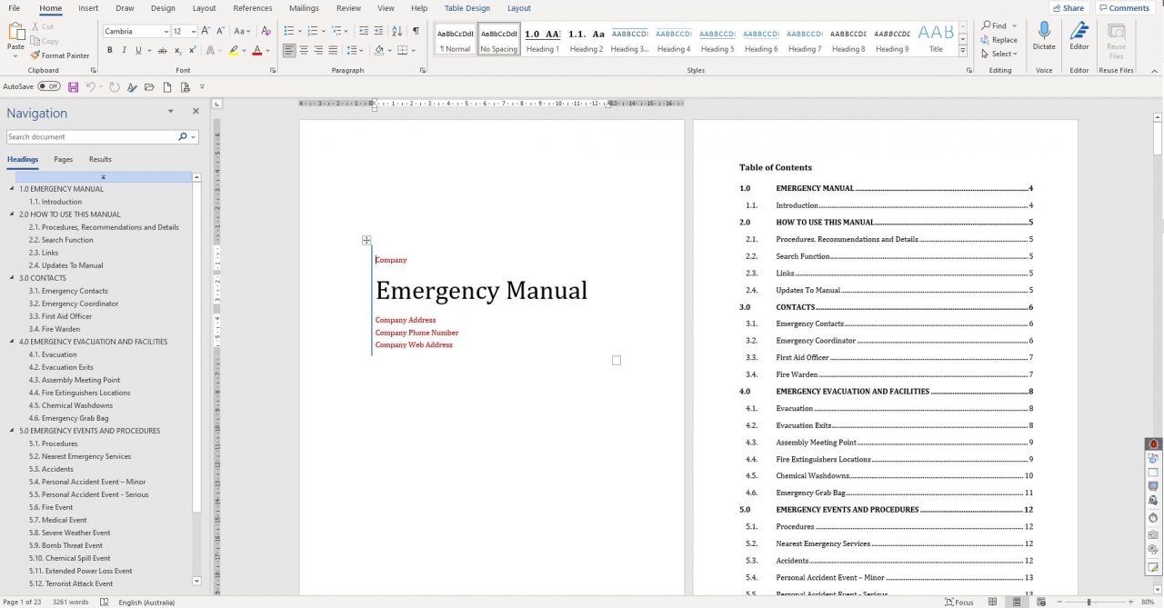 Organization Manual Template + Free Bonuses