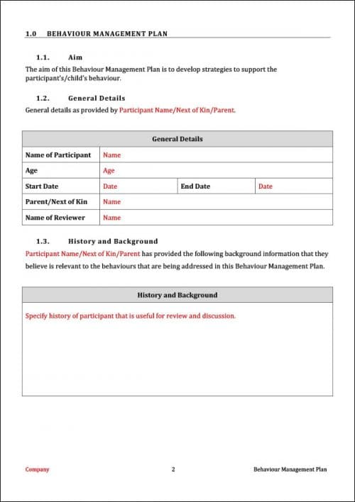 Behaviour Management Plan Template | Improve Behaviour Faster