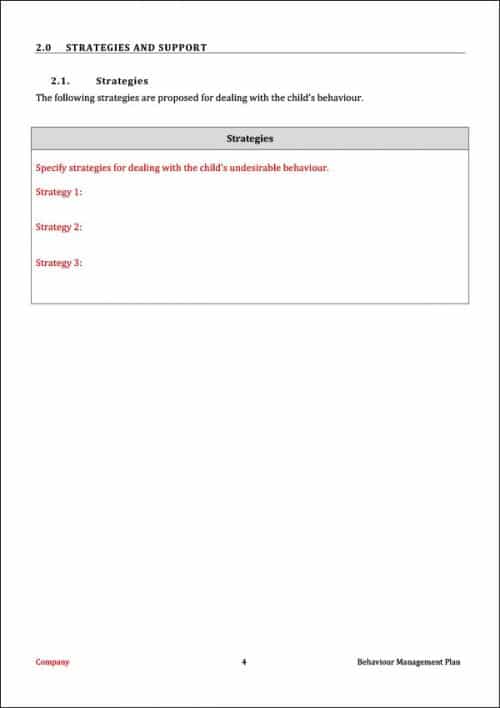Behaviour Management Plan Template | Improve Behaviour Faster