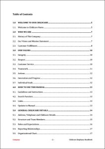 Childcare Employee Handbook Template | Improve Childcare Fast