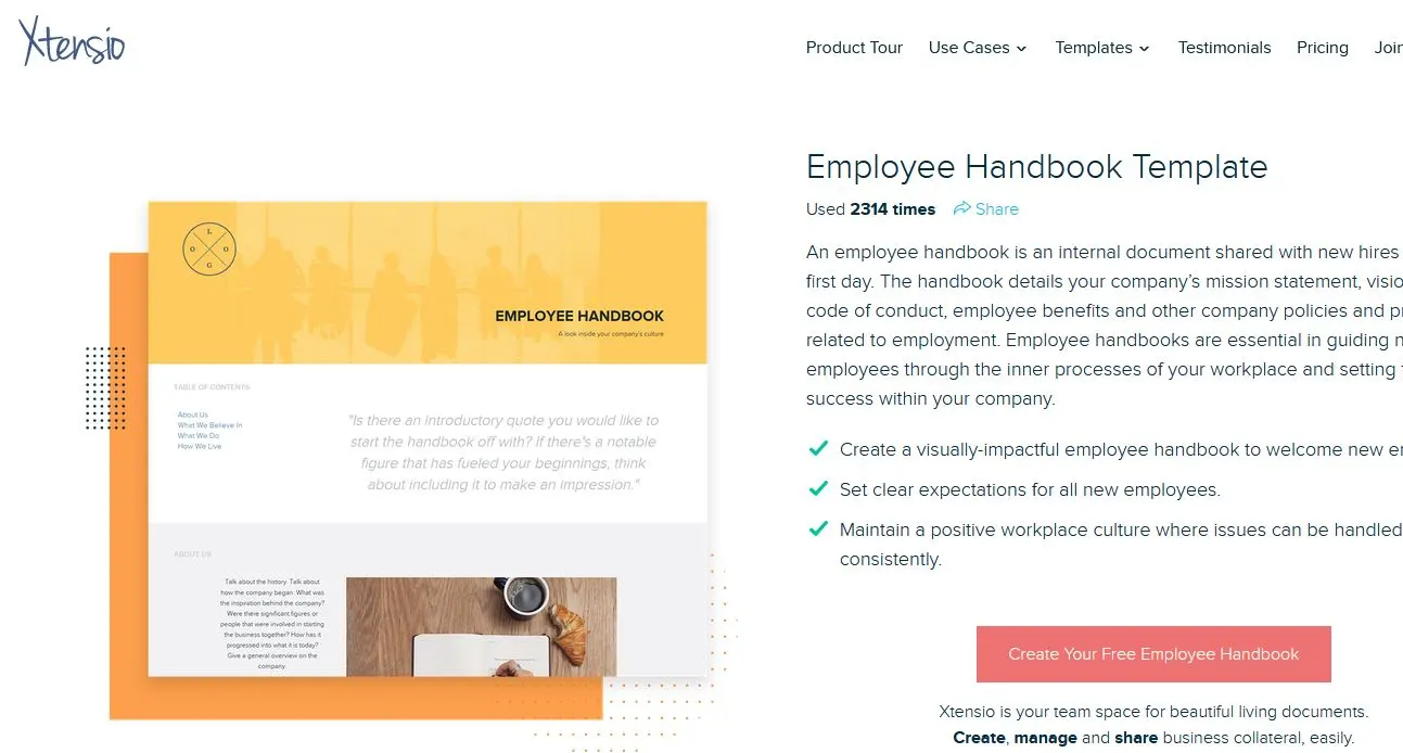 Employee Handbook Template Download 100 Pg Ms Word Sample Medical ...