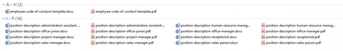 Position Description Template | Improve Your Business Performance