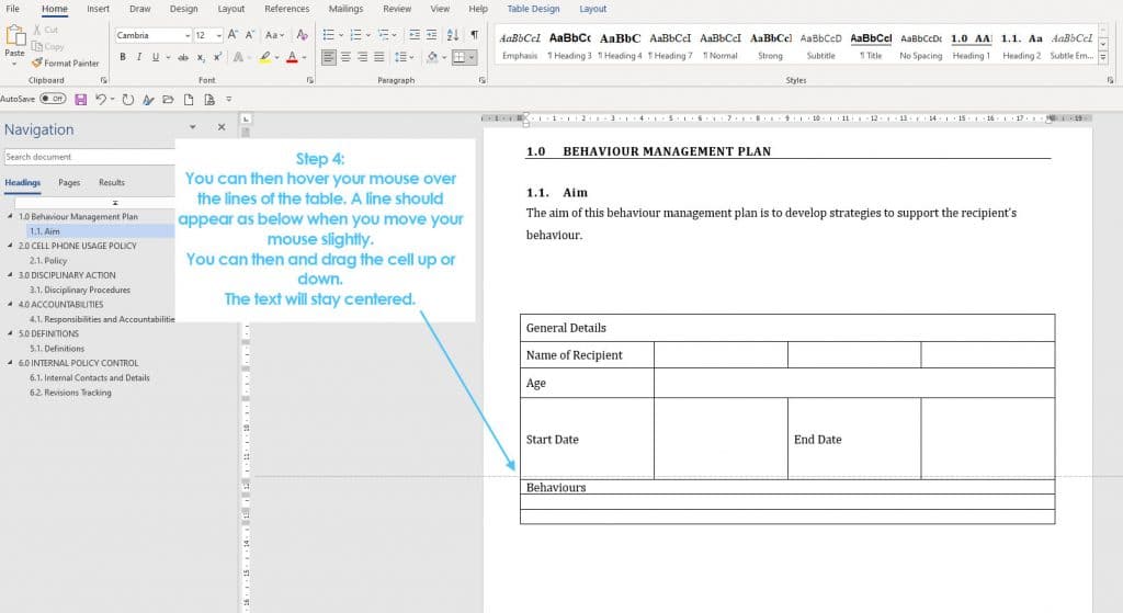 How to Center Text Vertically in a Microsoft Word Table Without Going Crazy