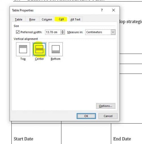 How to Center Text Vertically in a Microsoft Word Table Without Going Crazy