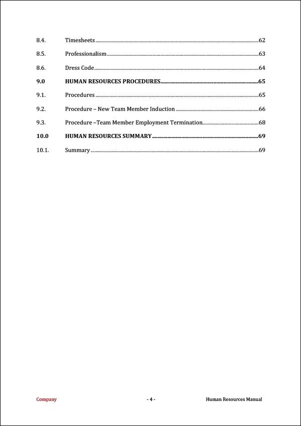 Operations Manual Template Improve Business Performance