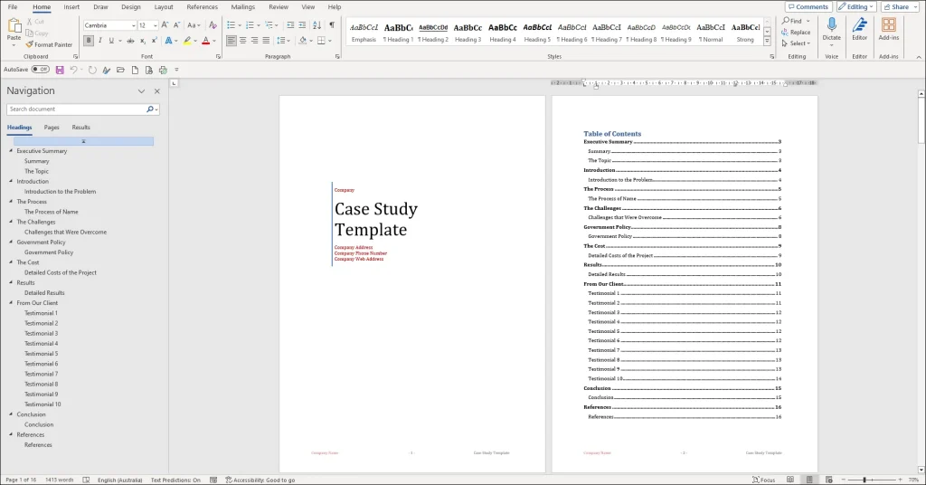 Case Study Template | Great Case Studies are Convincing